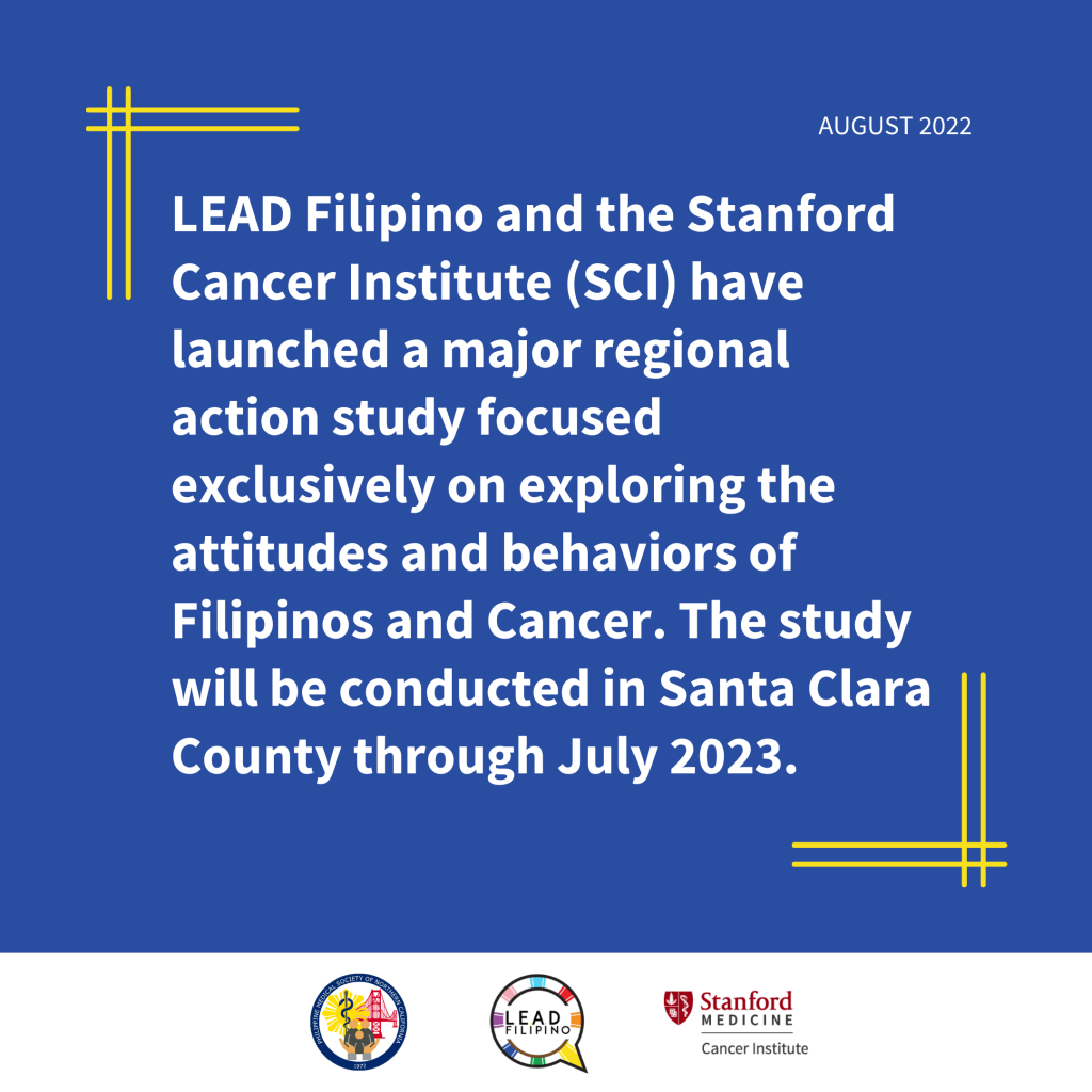 FilAm Cancer Study – LEAD FILIPINO