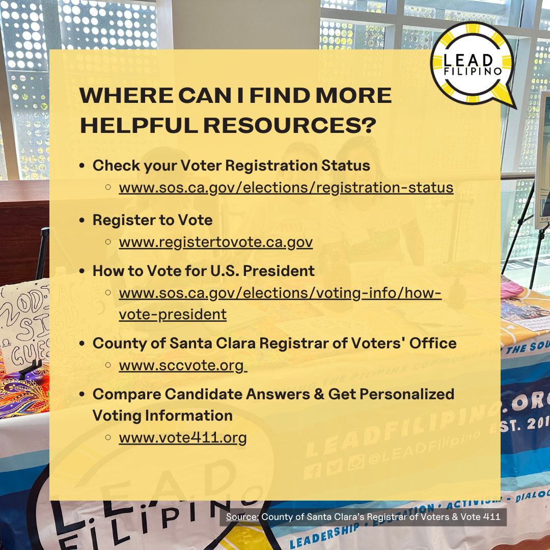 2.29.24 – Helpful Tips to Voting & Local Voter Resources – LEAD FILIPINO