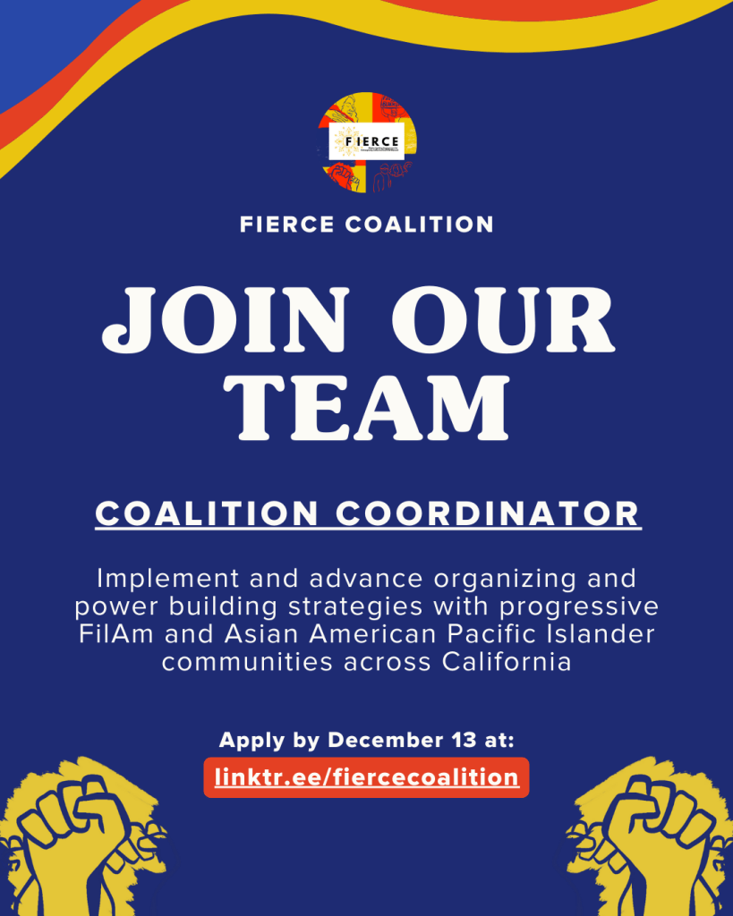 11.18.24 – FIERCE Coalition Job Description – LEAD FILIPINO